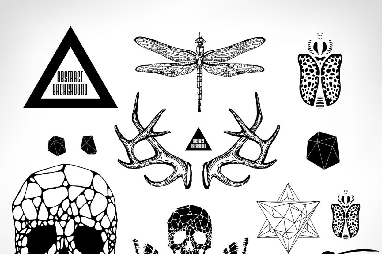 Gothic mystic elements (805792) | Elements | Design Bundles