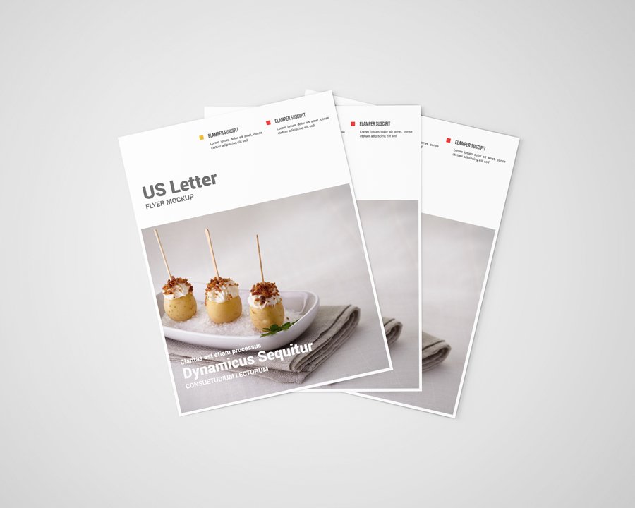 Flyer Mockup - US Letter (77638) | Mockups | Design Bundles