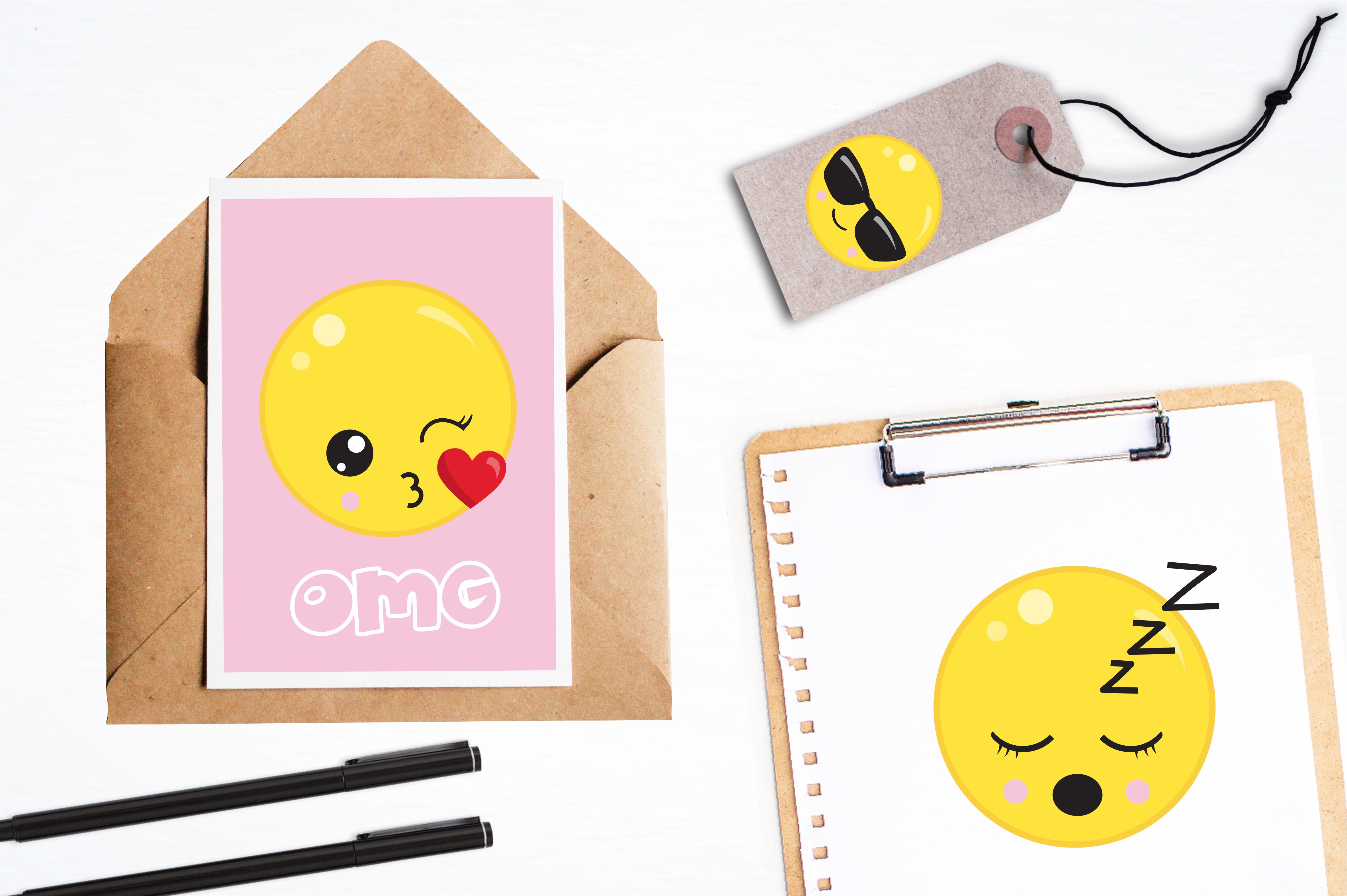 Cute emoji graphics and illustrations (23157) | Illustrations | Design ...