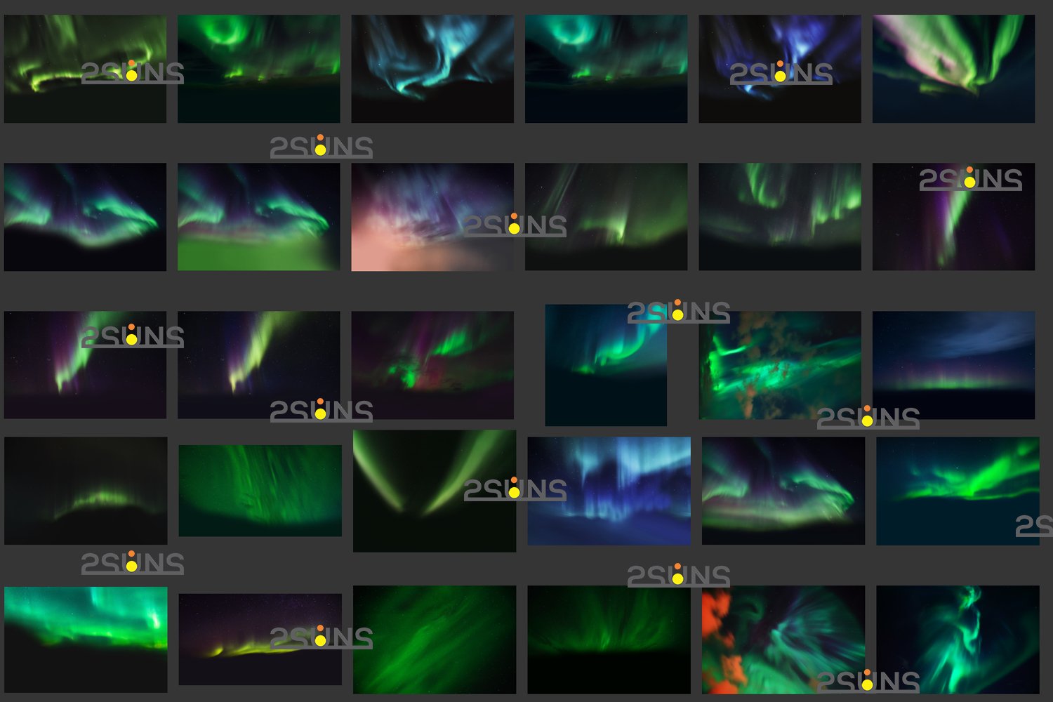 100 Aurora Borealis Photoshop overlays. Northern lights (550783 ...