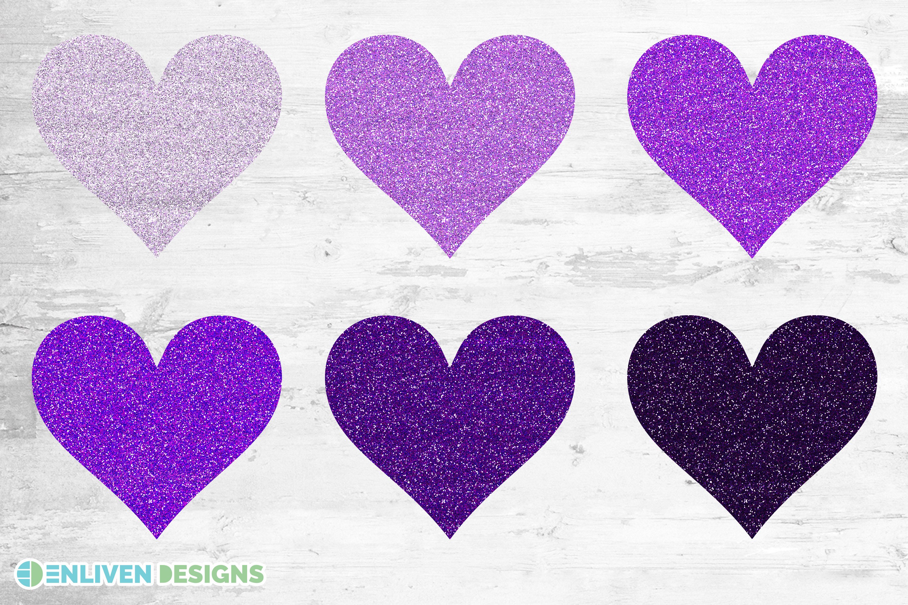 Clipart Purple Hearts