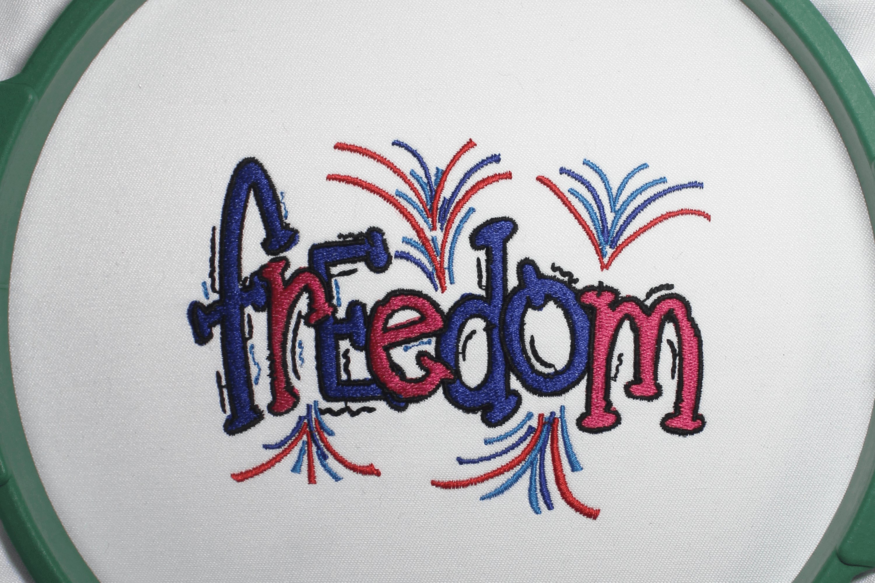 Freedom - Patriotic embroidery design