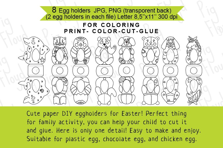 DIY Easter, Kids Craft, Egg Holder, DIY egg holder, coloring (528633 ...