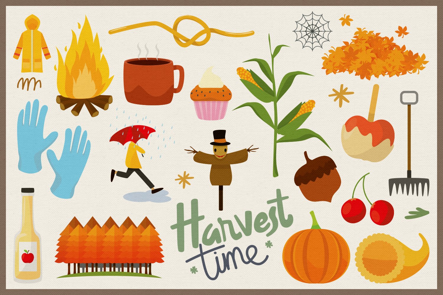 Fall Season Vector Clipart Pack