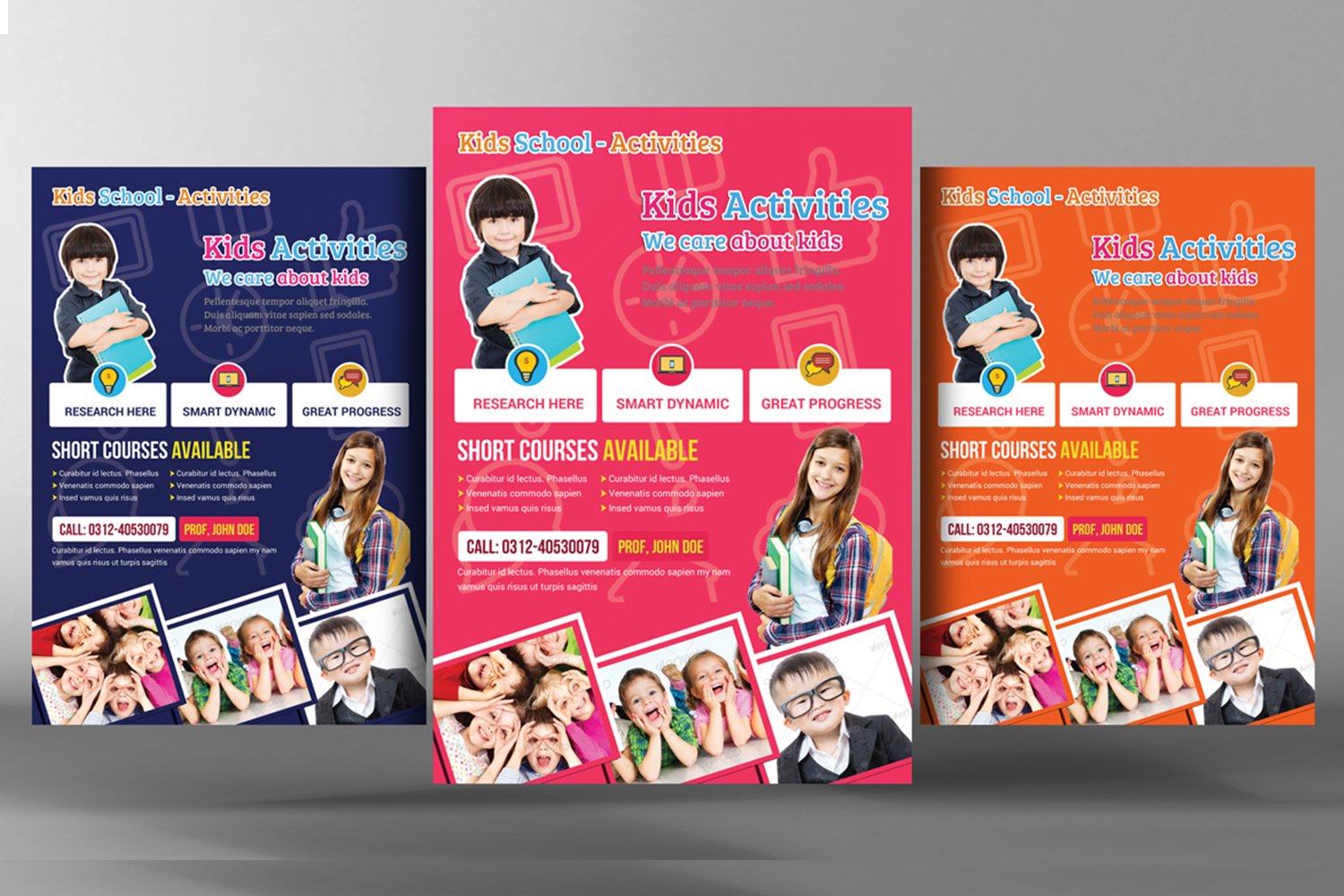 Kids Education Flyer Template (462651) | Flyers | Design Bundles