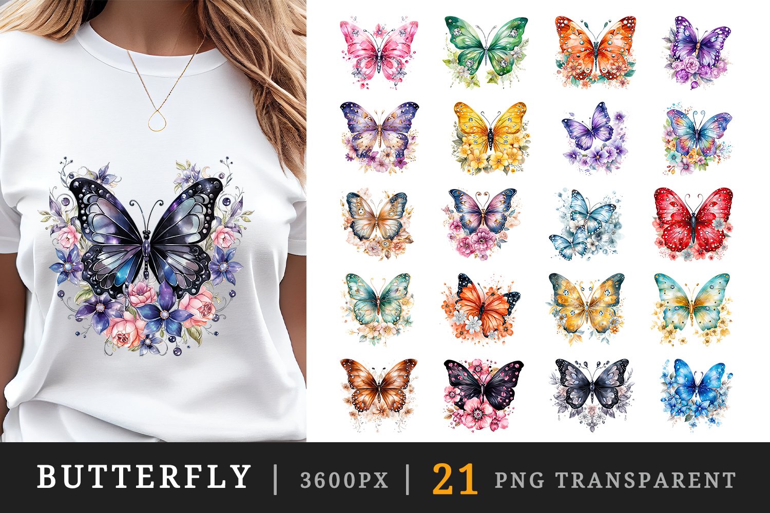 Colourful Butterfly Printable