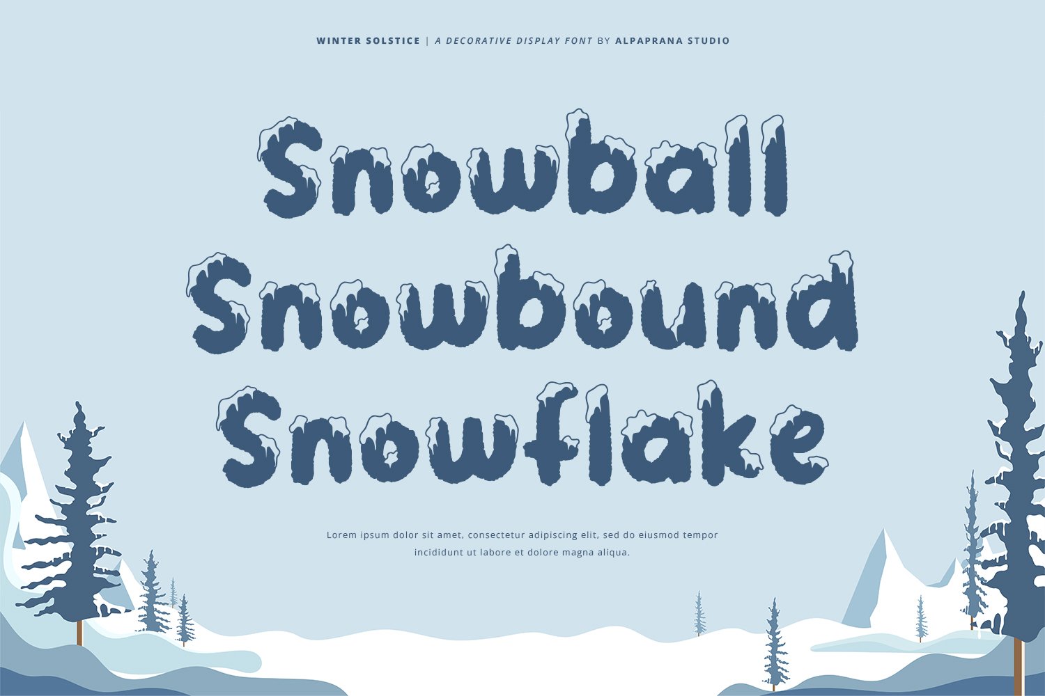 Winter Lettering Display
