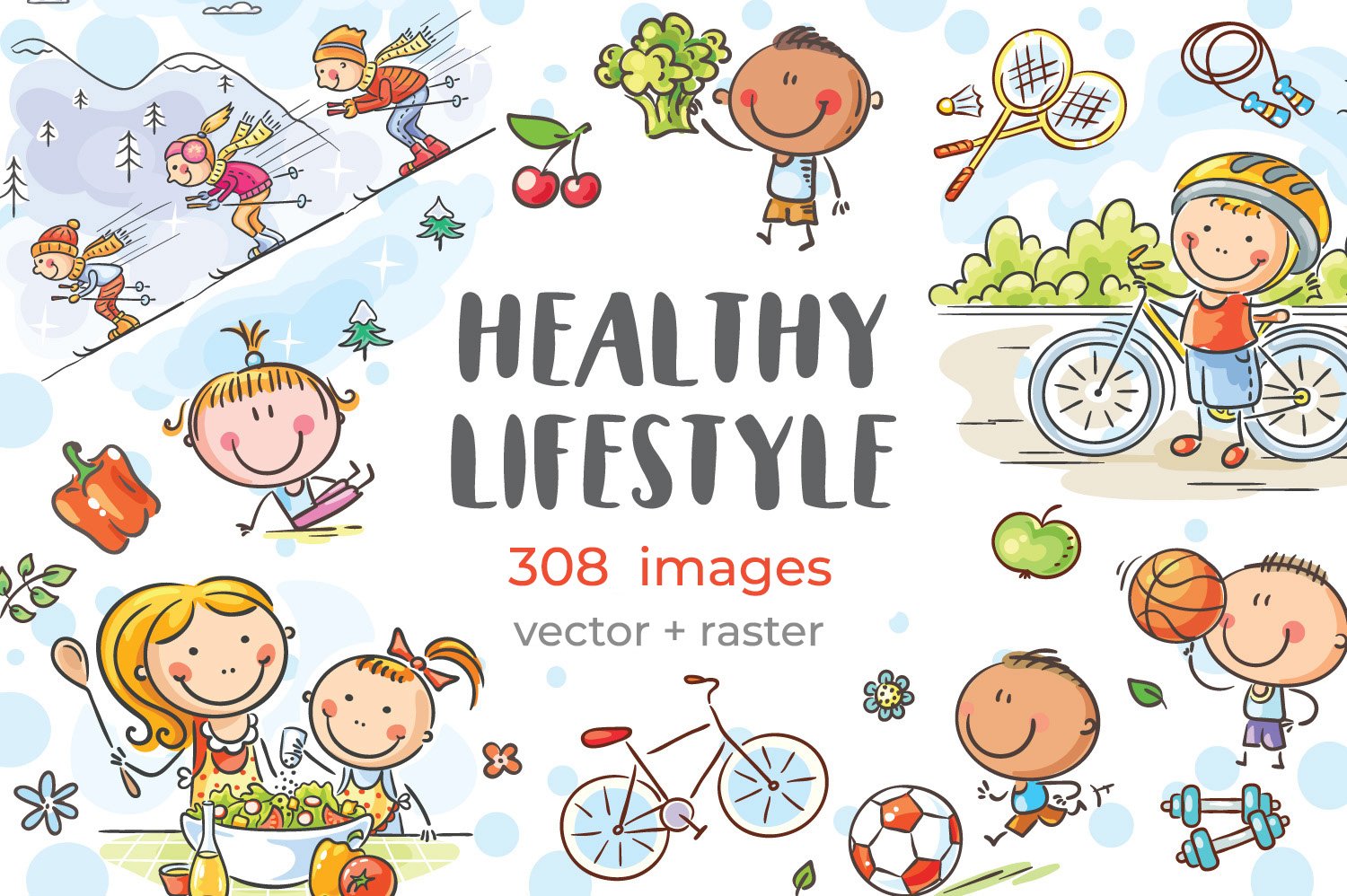 Healthy Kids Clipart