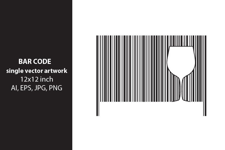 Wine Barcode Vector