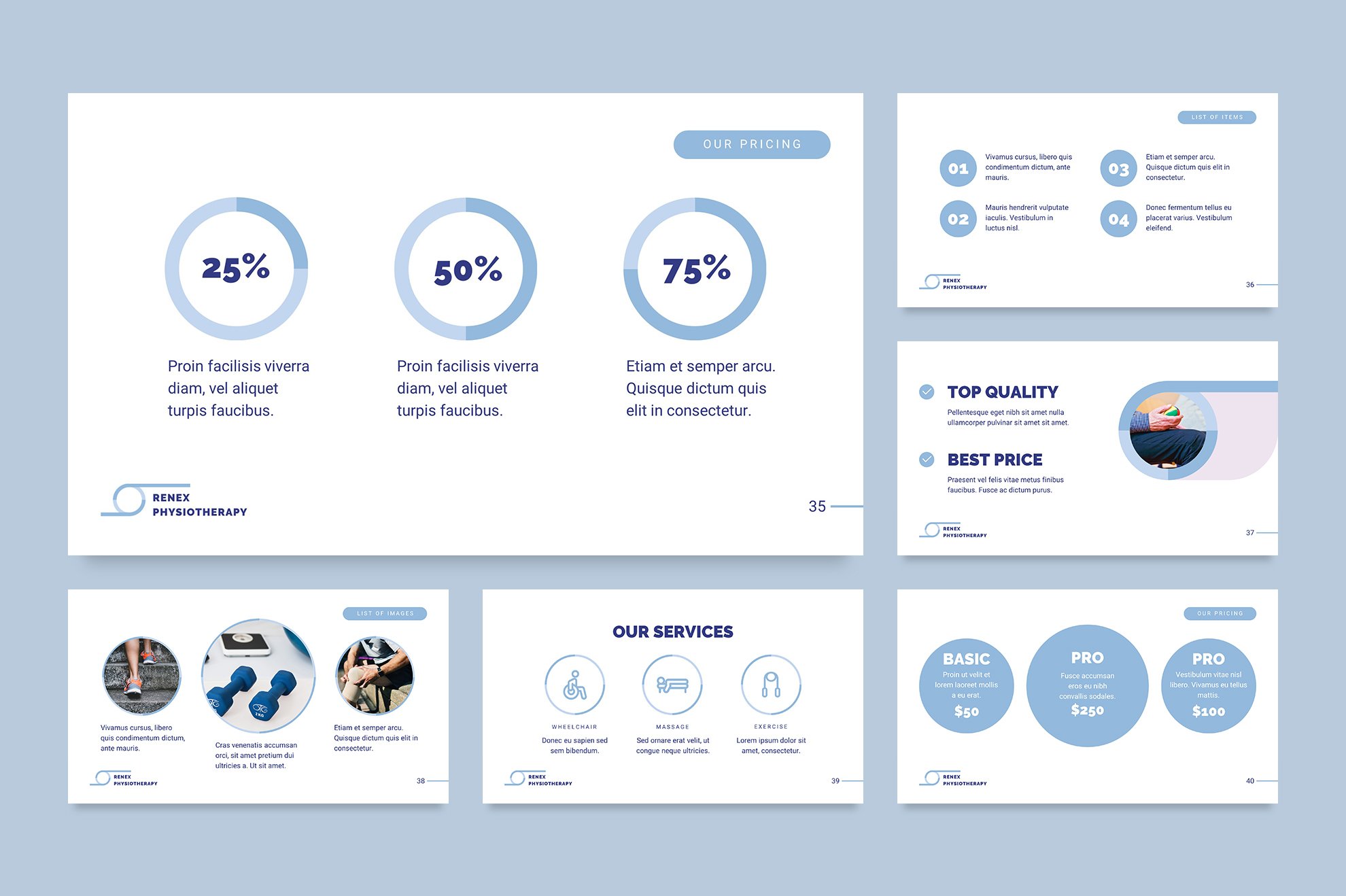 Physiotherapy PowerPoint Presentation Template (594278) | Presentation ...