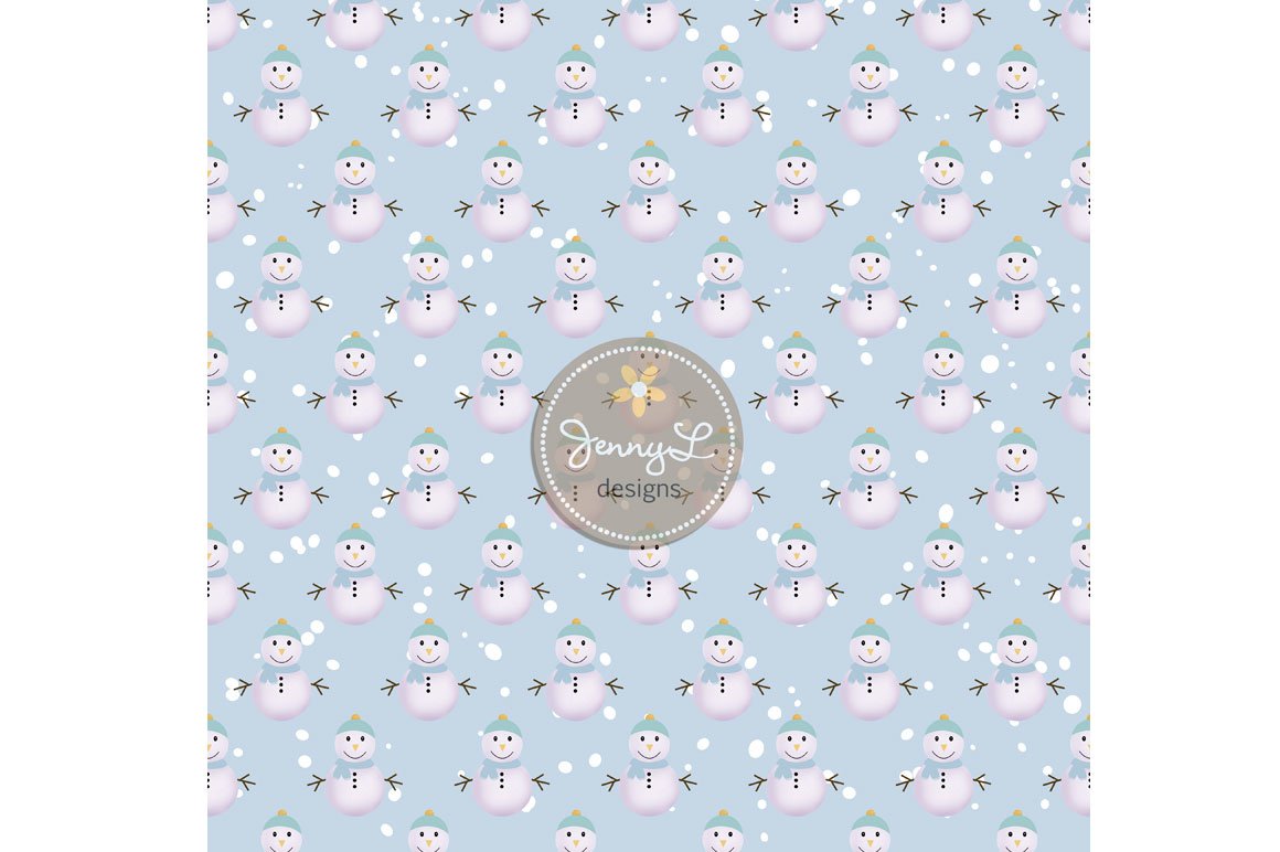 Winter Digital Papers, Snow Digital Papers, Snowman Clipart, Snowflakes ...