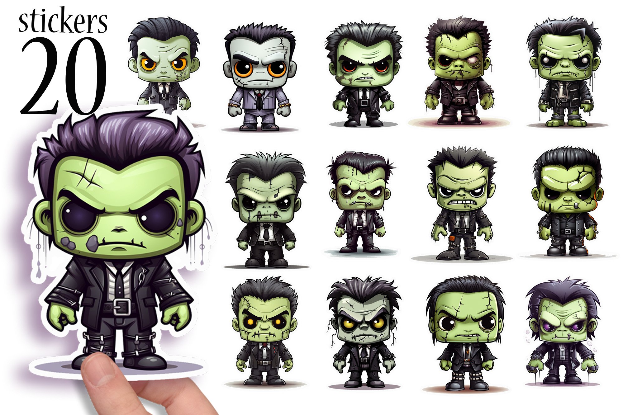 Cute Halloween Frankenstein