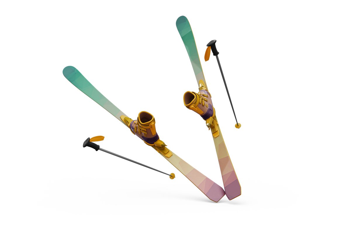 Ski Mockup (72729) | Mockups | Design Bundles