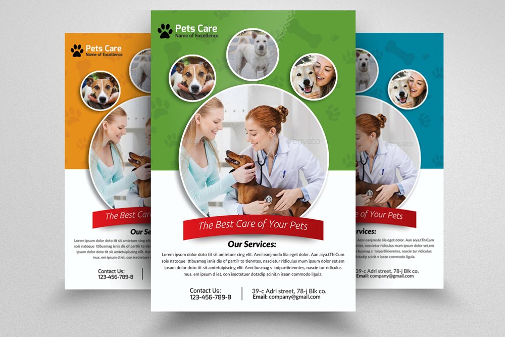 Veterinary Flyer (125560) | Flyers | Design Bundles