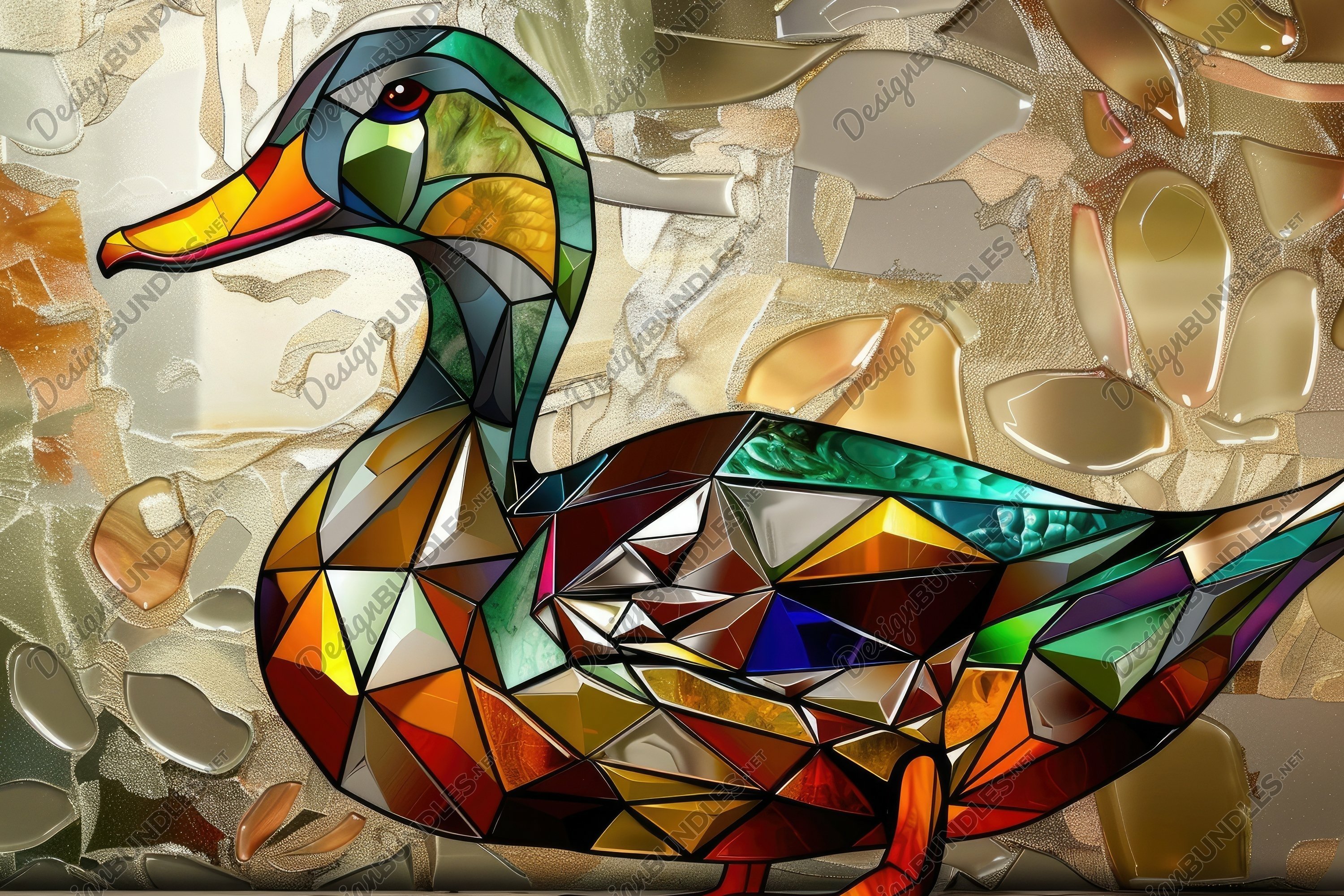 Duck Stained Glass Patterns