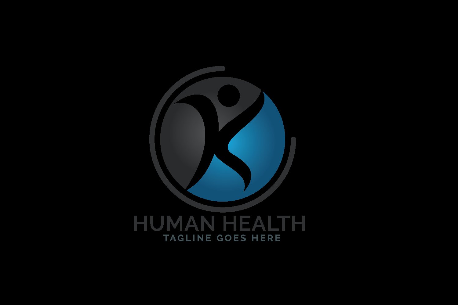 Letter K Human logo vector design. (157173) | Logos | Design Bundles