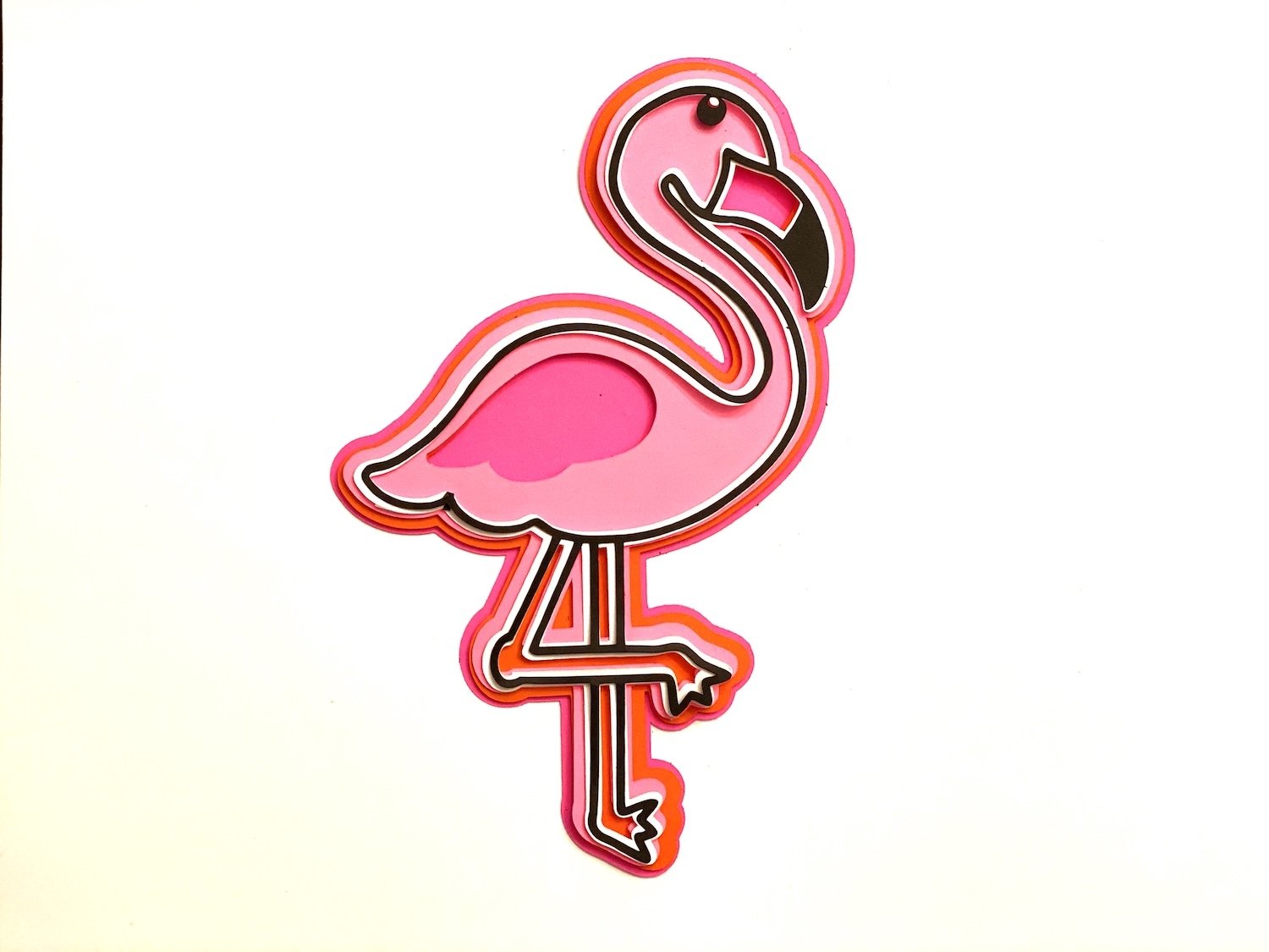 Flamingo 3D Layered Design