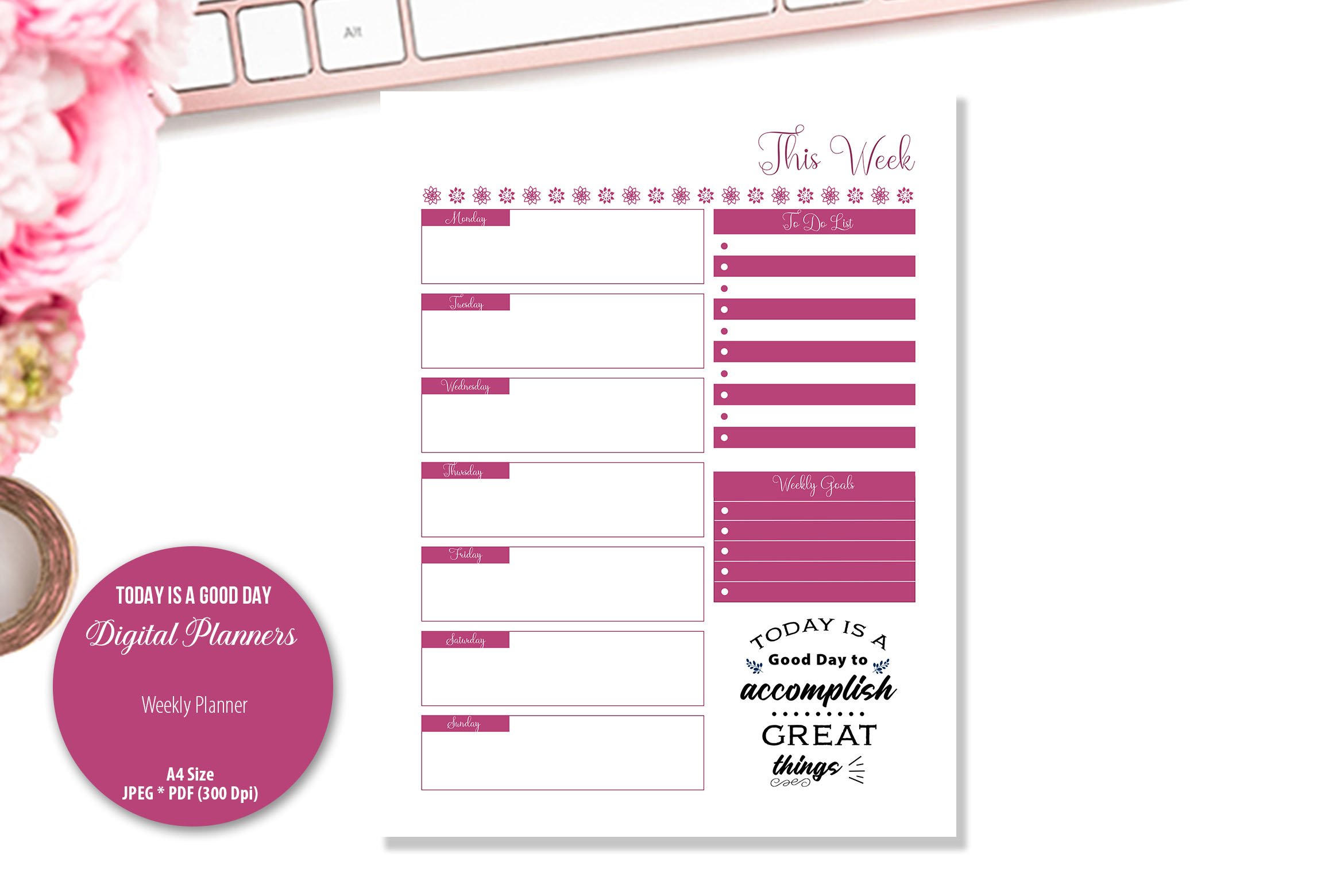 Today is a Good Day Digital Planner