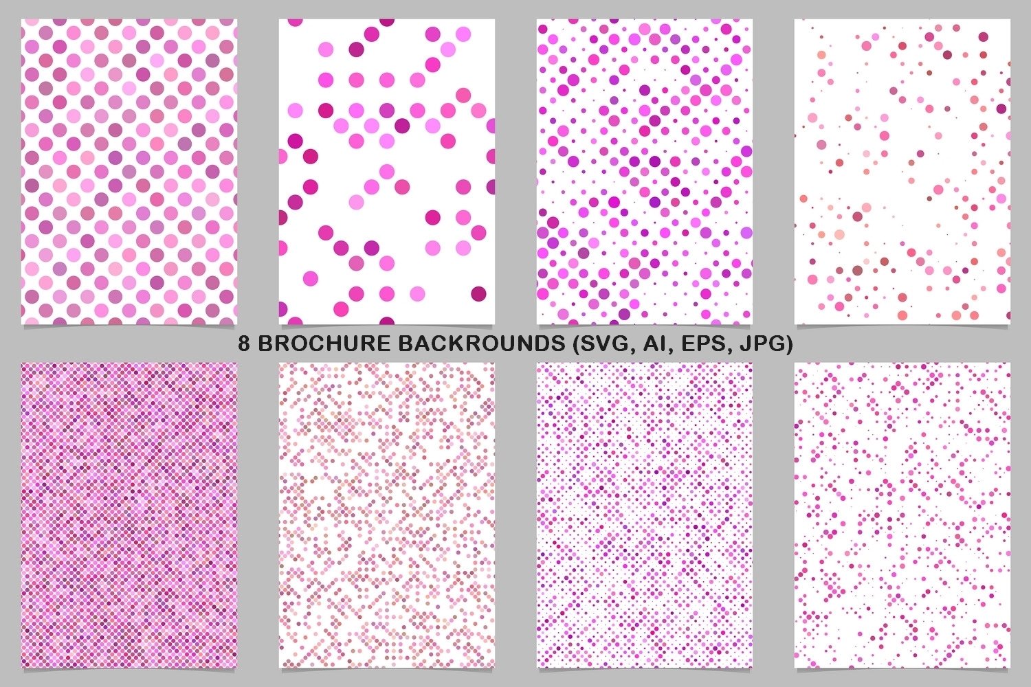8 Pink Brochure Backrounds (329943) | Brochures | Design Bundles