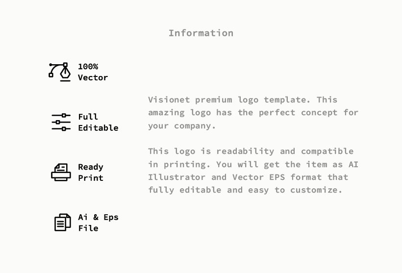 Visionet - Premium Logo Template (414223) | Logos | Design Bundles