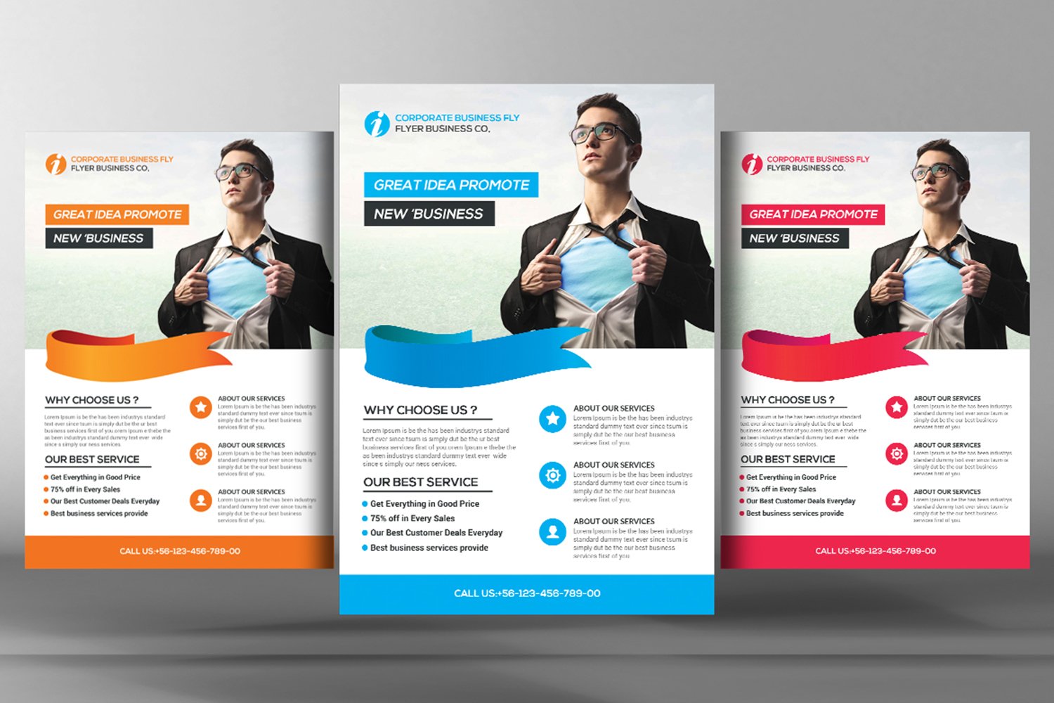 Light Business Flyer (436698) | Flyers | Design Bundles