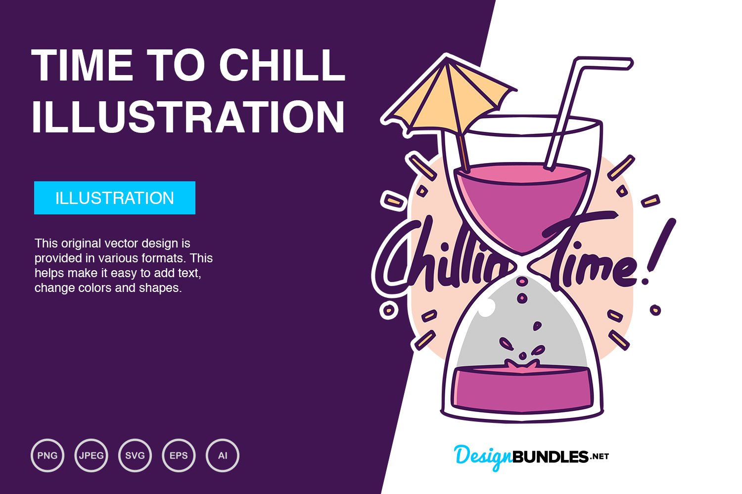Time To Chill Vector Illustration