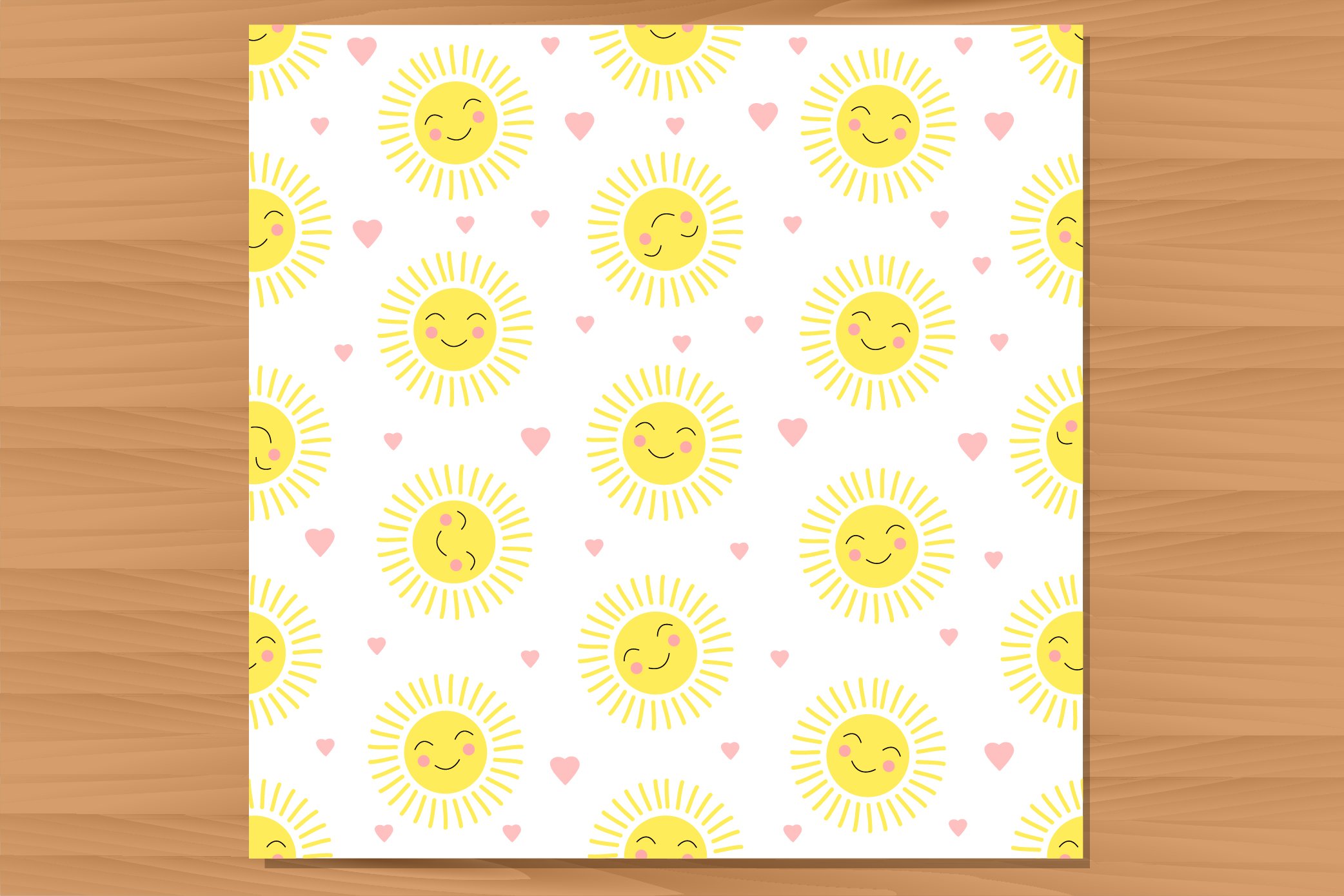 Sun. 6 Seamless patterns. Digital paper. (532314) | Patterns | Design Bundles