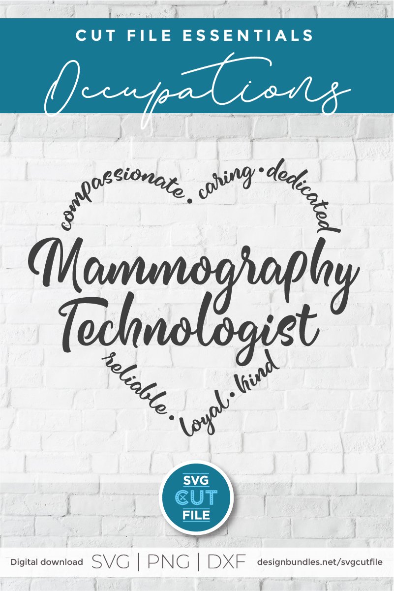 Mammography Tech svg, a mammography technologist svg file (758306 ...
