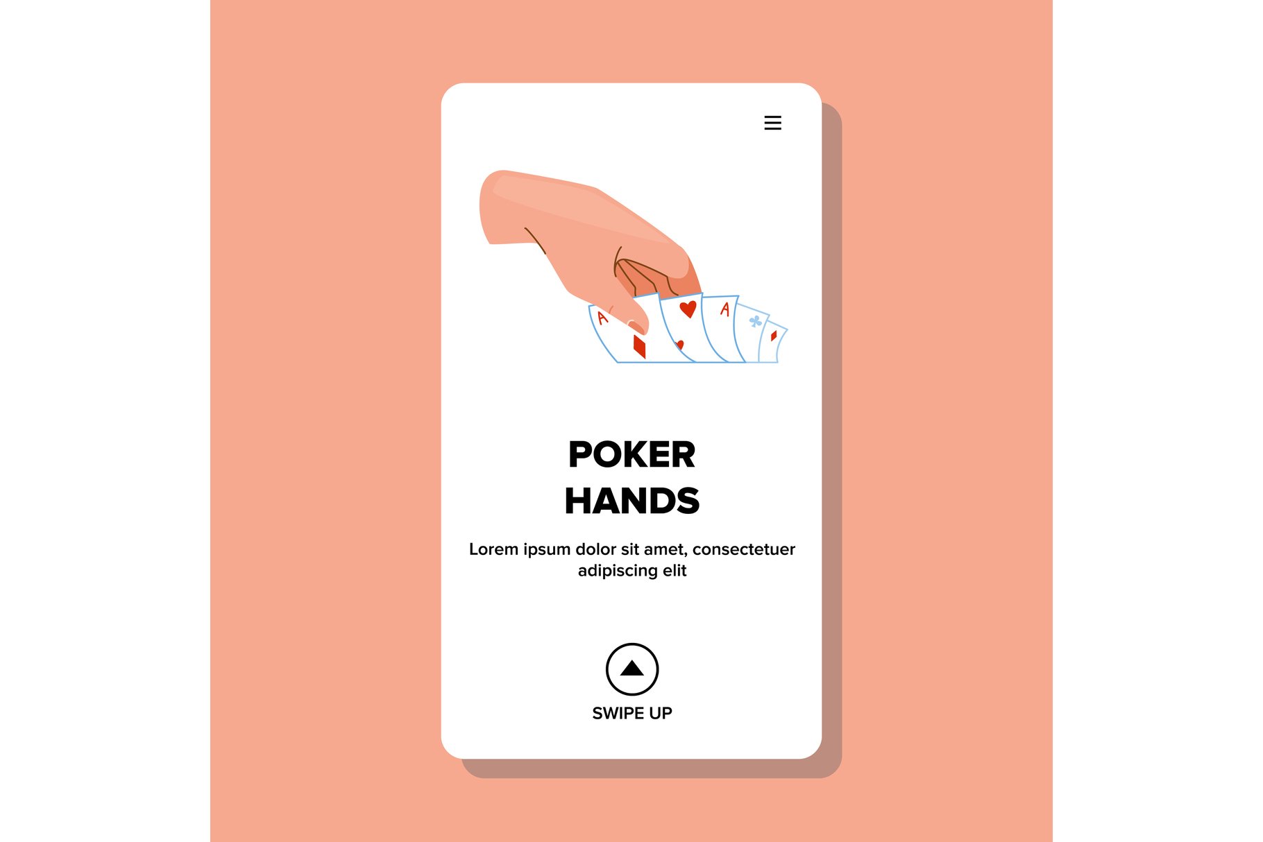 poker hands vector (2235956) | Icons | Design Bundles