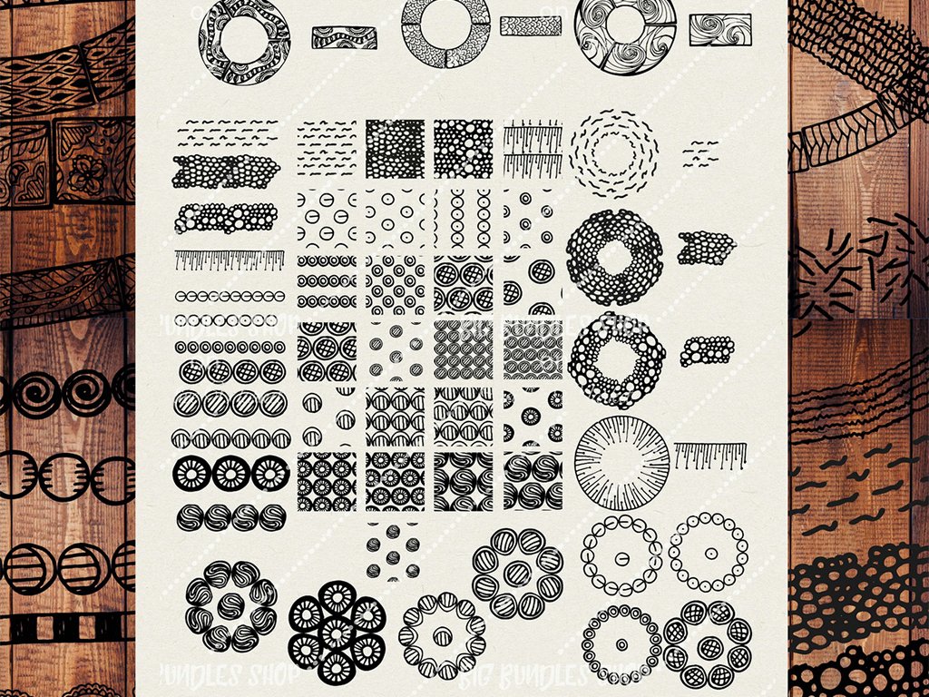 Doodle Big Bundle (173853) | Brushes | Design Bundles
