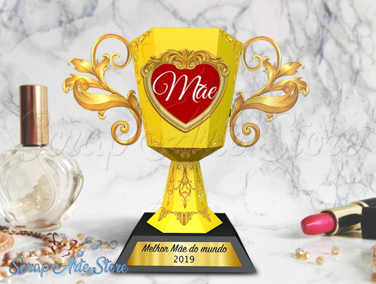 Trophy 3D Template Print And Cut 278168 Paper Cutting Design Bundles