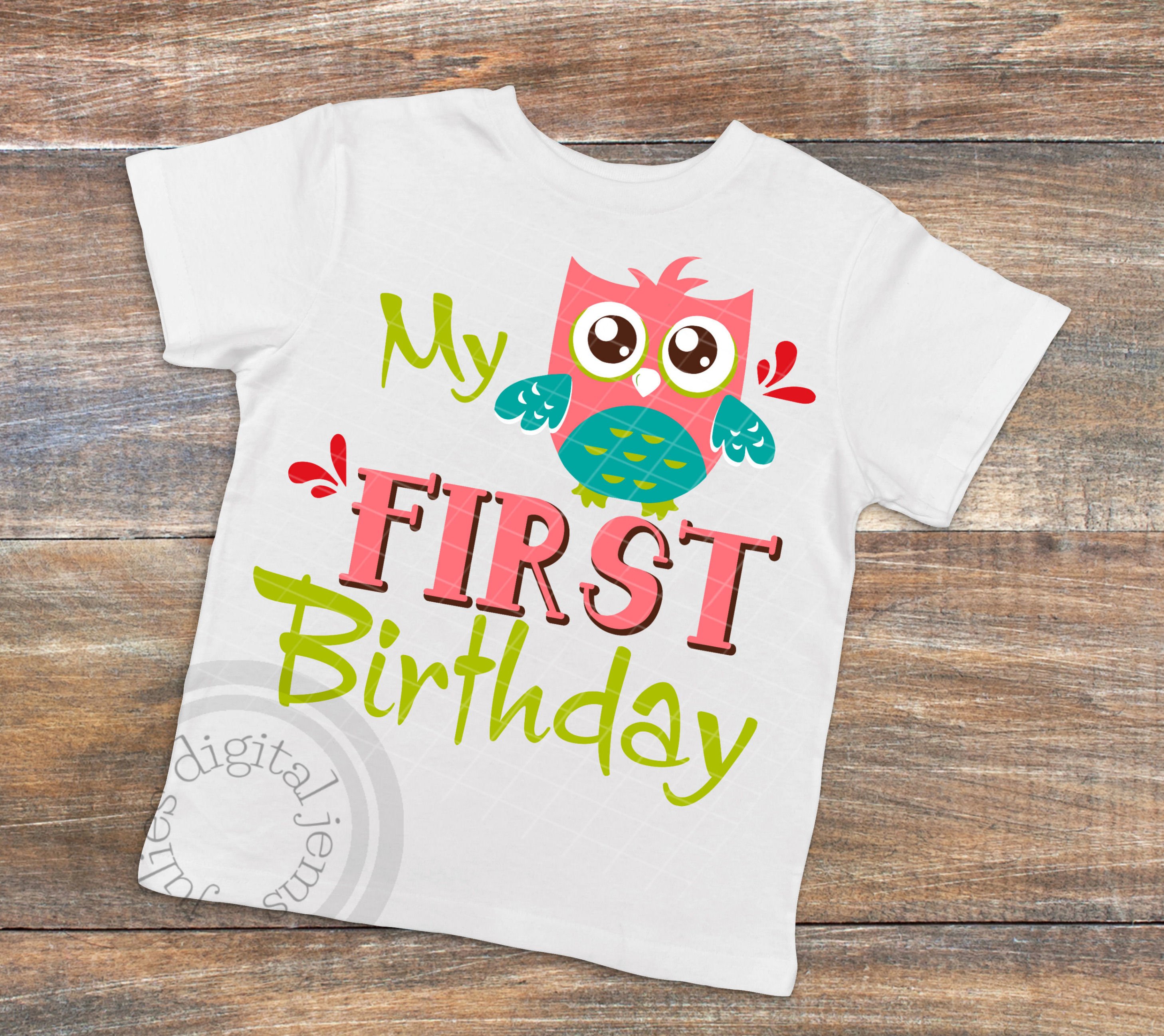 Owl Birthday, Girl owl svg, First birthday svg (195686) | SVGs | Design ...