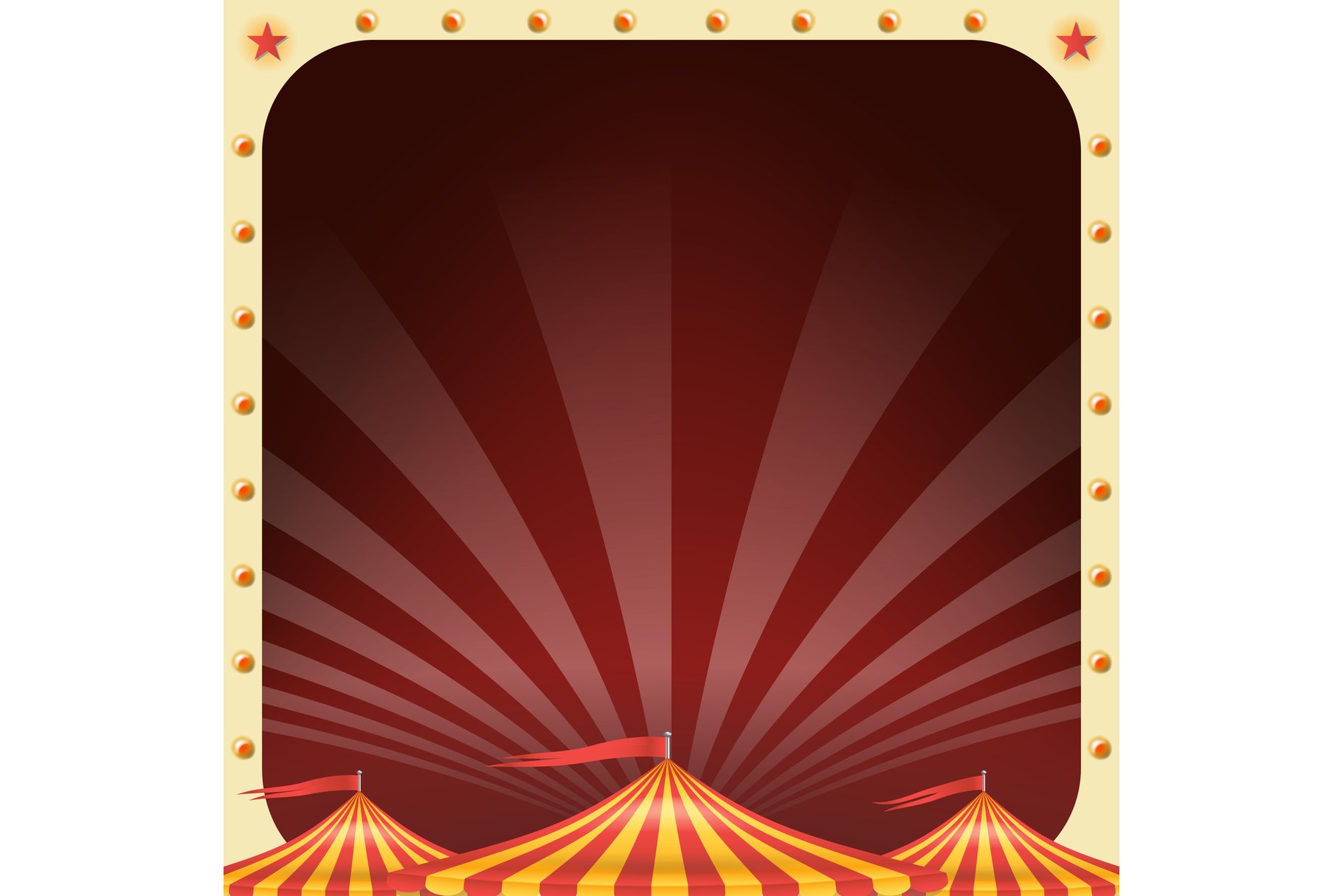 Circus Poster Vector. Circus Tent Background. Amusement Park (665114 ...