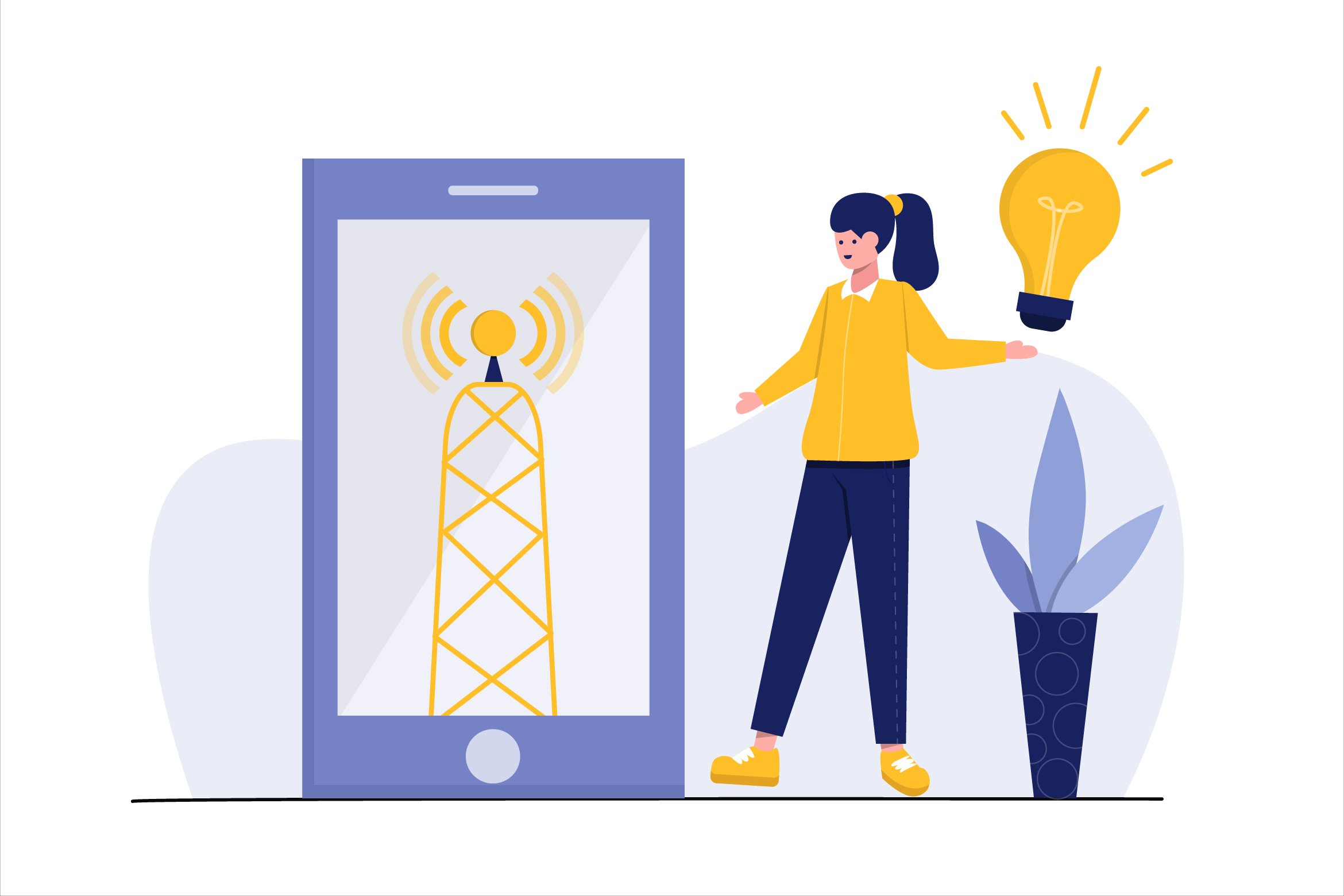 IoT Internet of Things App Flat Vector Illustration (555266 ...