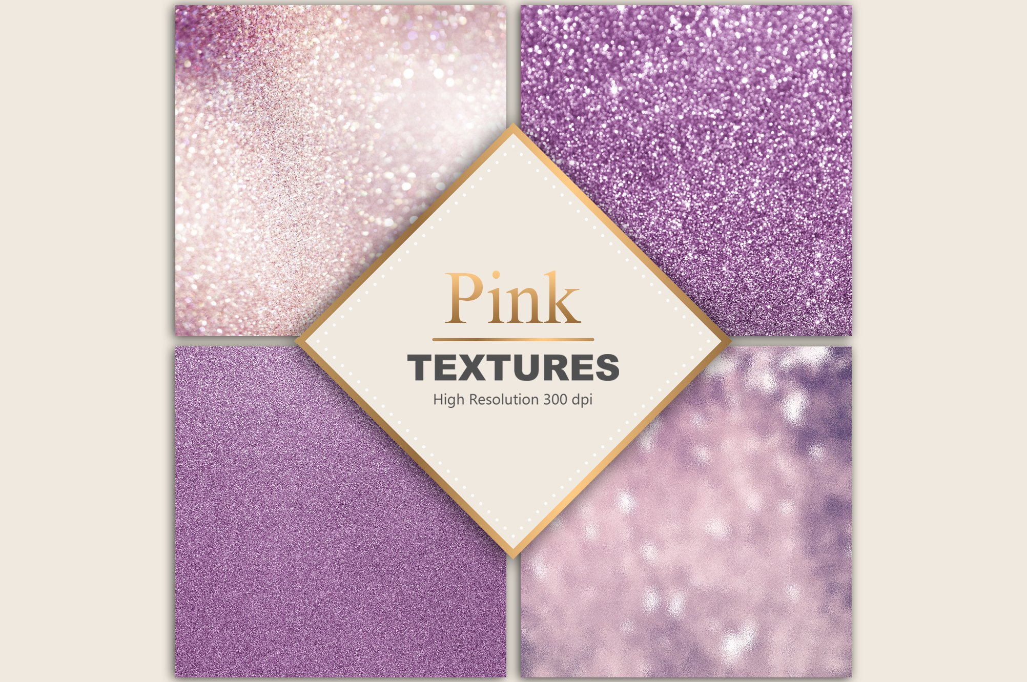 Valentine's Day Pink Glitter Textures