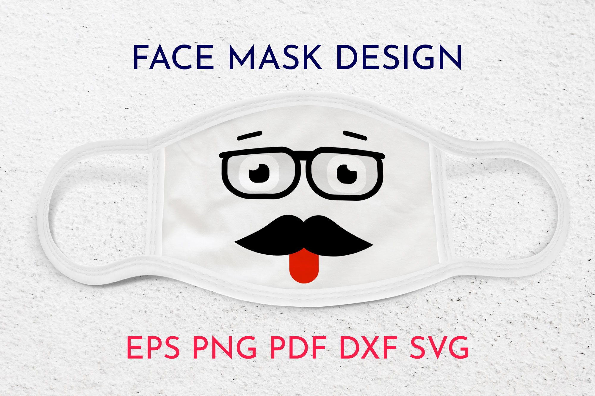 Face mask designs. Smile face. SVG (976075) | Illustrations | Design ...