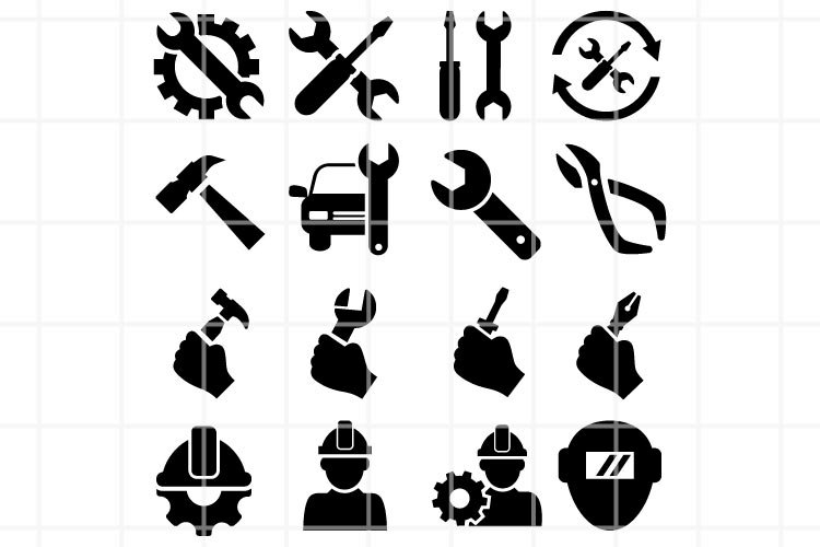 Repair SVG. Repair cut file. Tools cutting set. (1185901) | Icons ...
