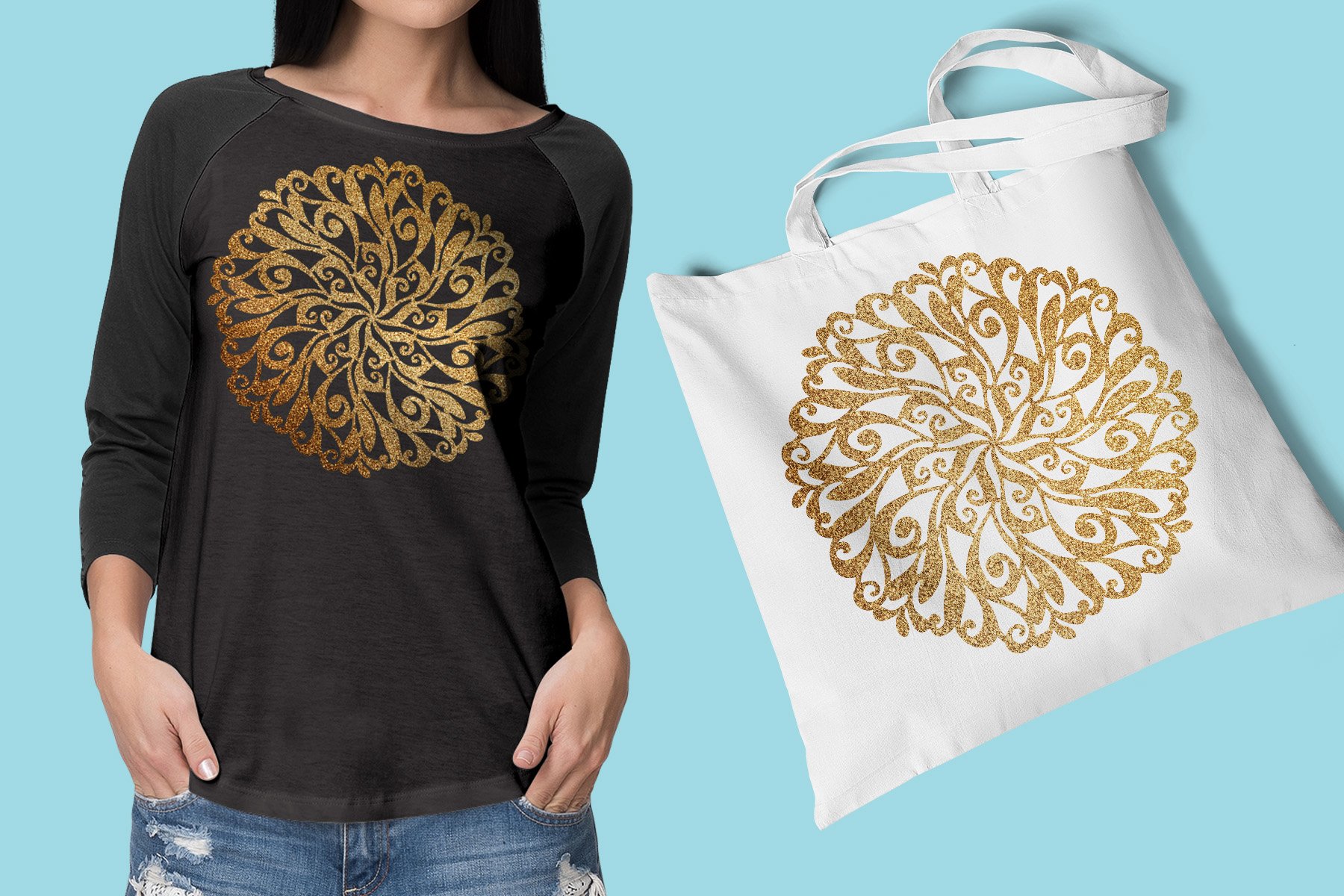 Intricate snowflake SVG silhouette for Xmas cutout, printing (1048373 ...