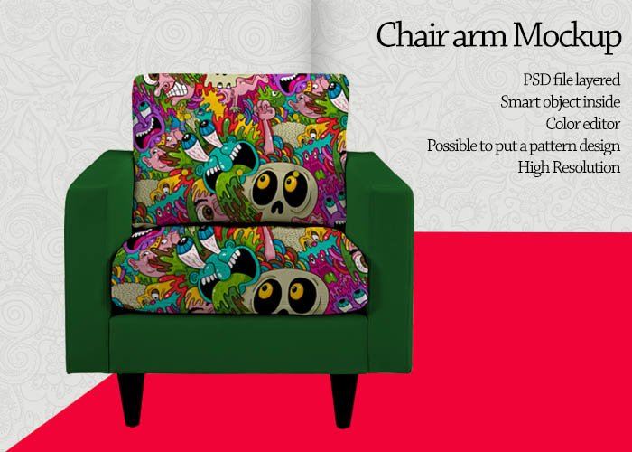 Chair arm Mockup (74358) | Products | Design Bundles