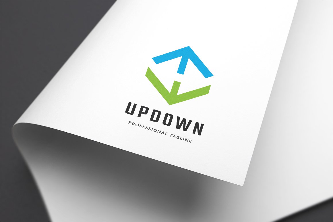 Up Down Logo (672297) | Logos | Design Bundles