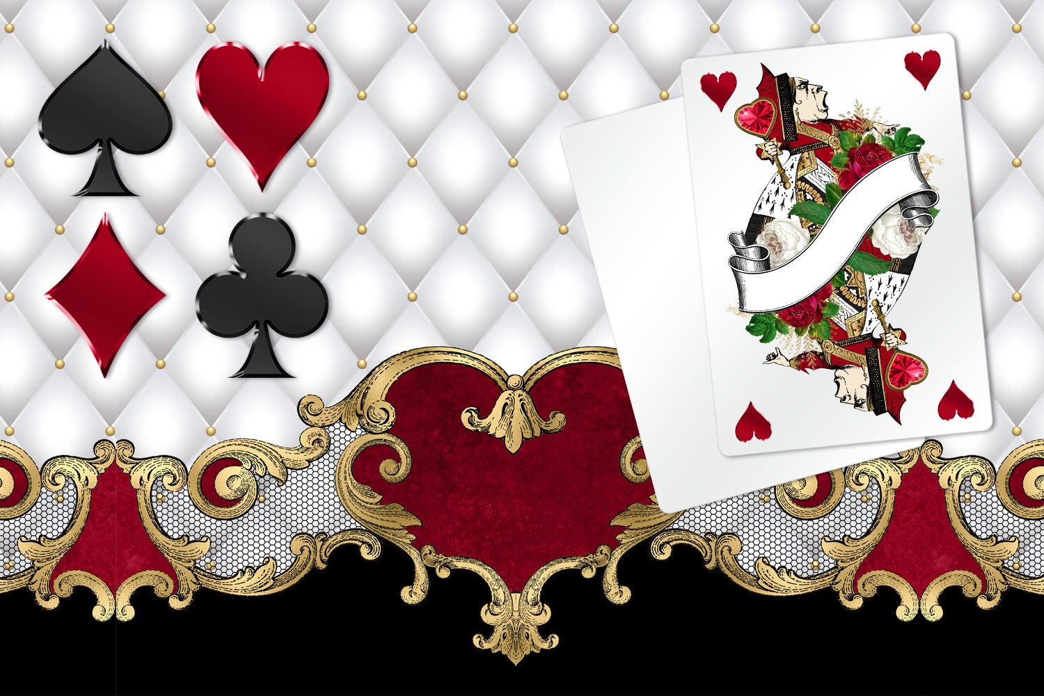 Queen of Hearts Graphics (595416) | Illustrations | Design Bundles