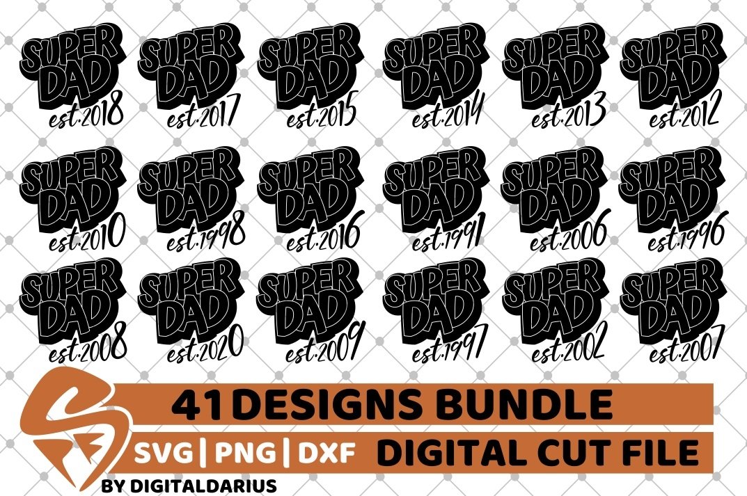 41x Super Dad Designs Bundle svg, Dad svg, Father's Dad svg (577977 ...
