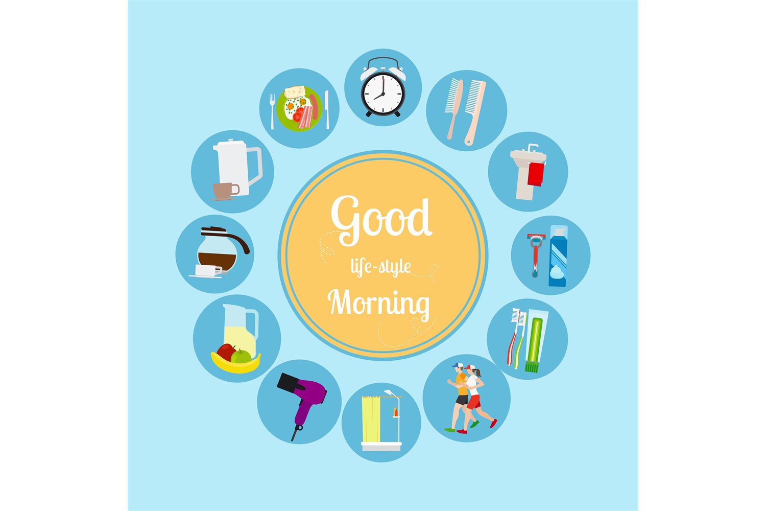 Good morning new day background (812118) | Illustrations | Design Bundles
