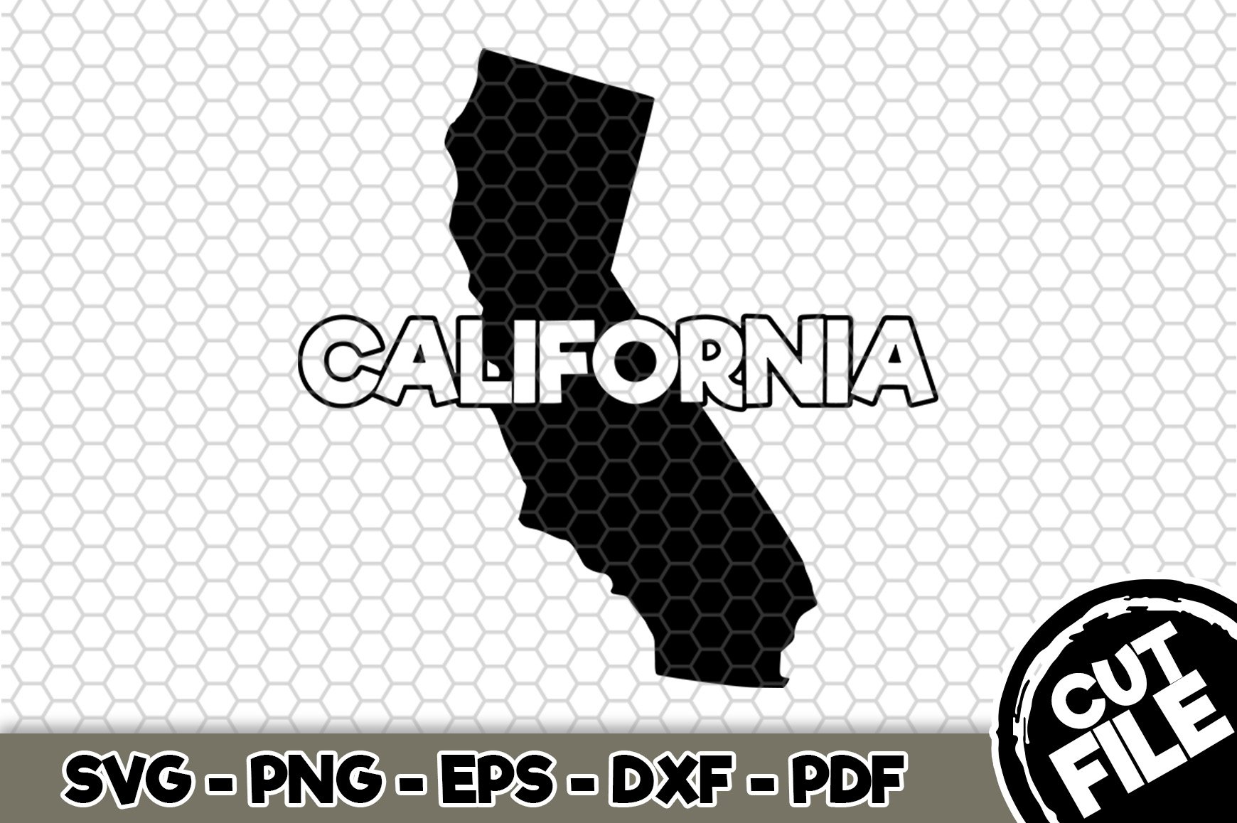 California State Name - California State - SVG Cut File n359 (1252855 ...