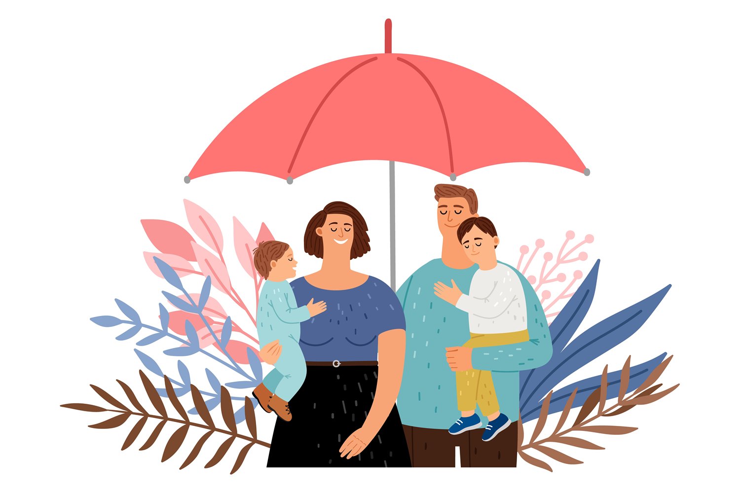 Care of your family (1349944) | Illustrations | Design Bundles