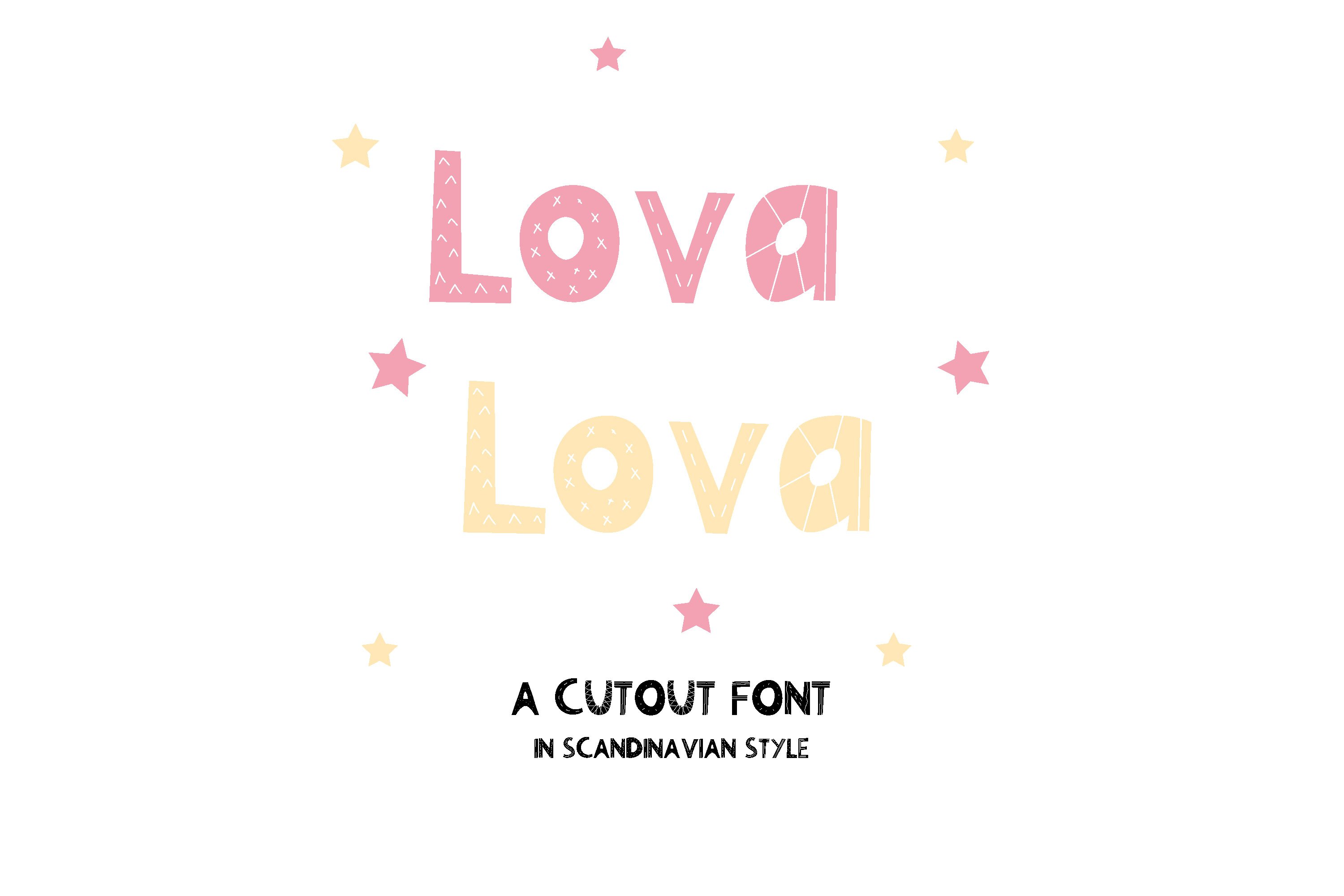 Lova Lova Cutout WEB font (1234401) | Web Fonts | Font Bundles