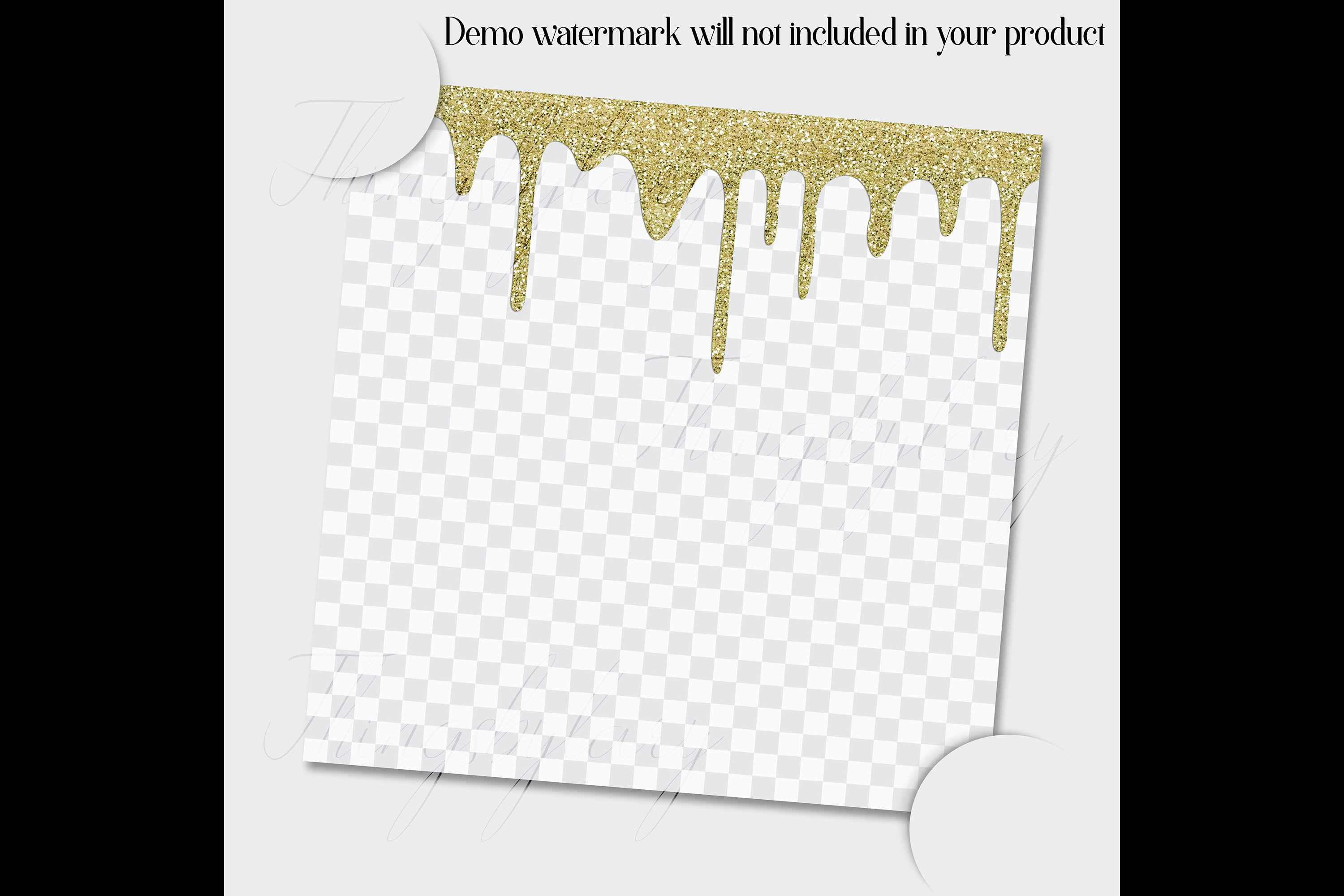 16 Seamless Glitter Dripping Melted Overlay Images 16 Colors (720950 ...