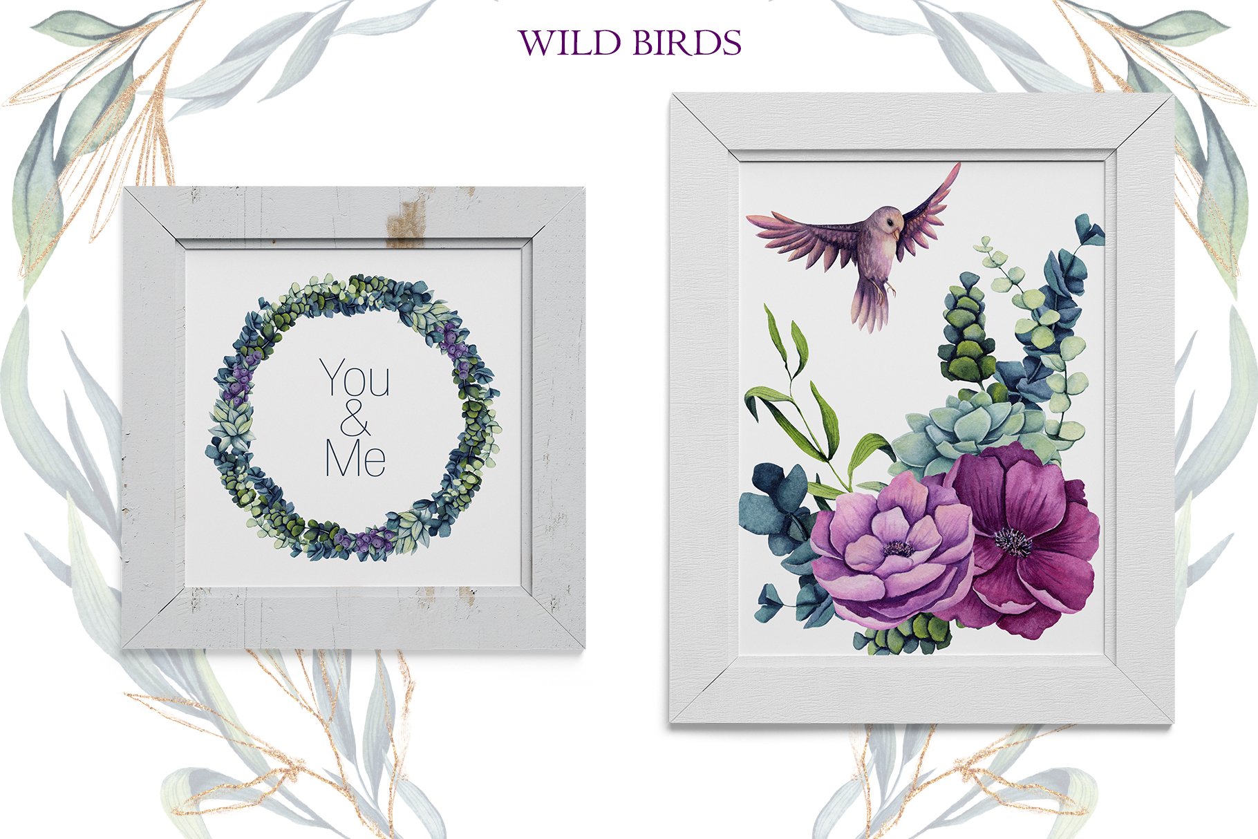Wild Birds (1222859) | Illustrations | Design Bundles