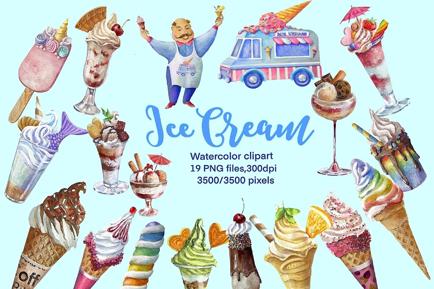 Ice Cream Social Clip Art