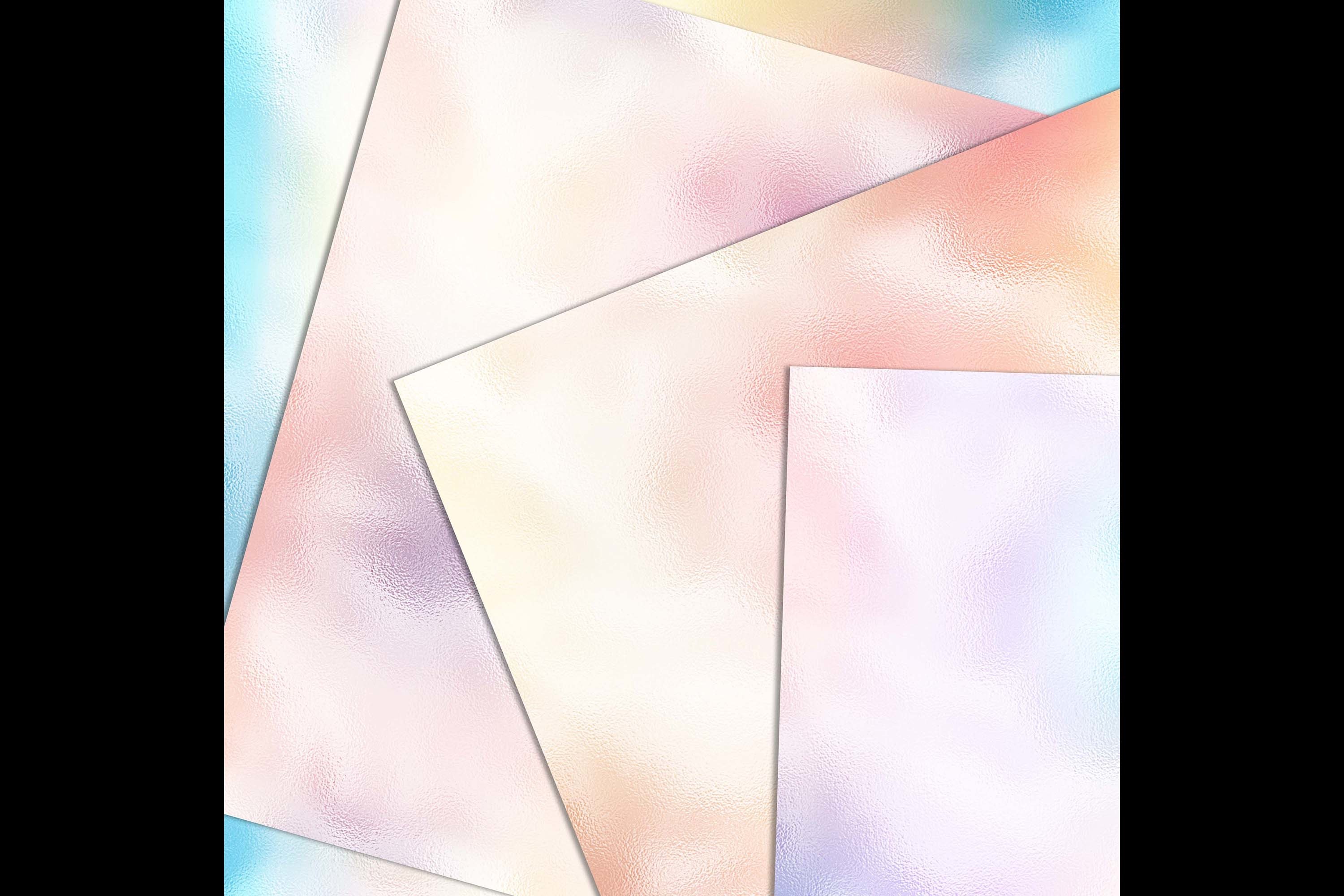 30 Seamless Ombre Pastel Metallic Foil Texture digital paper (299389 ...